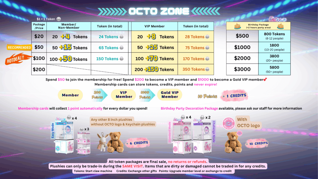 Price – OCTO ZONE